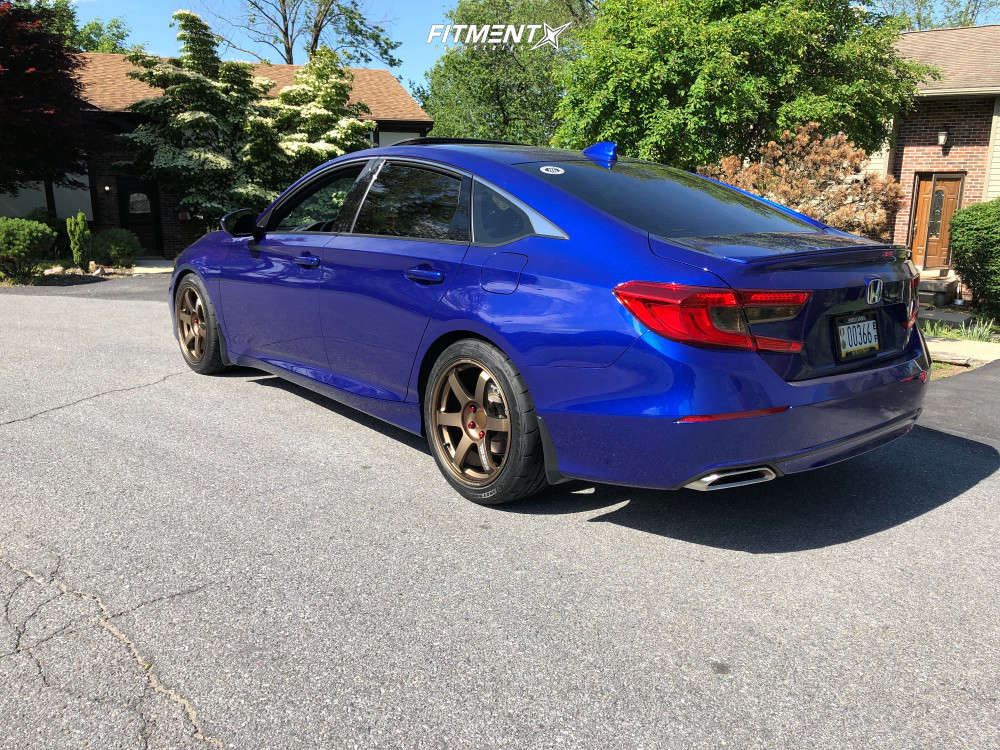 2018 Honda Accord Sport with 18x9.5 Volk Te37 Saga and Firestone 255x40 ...