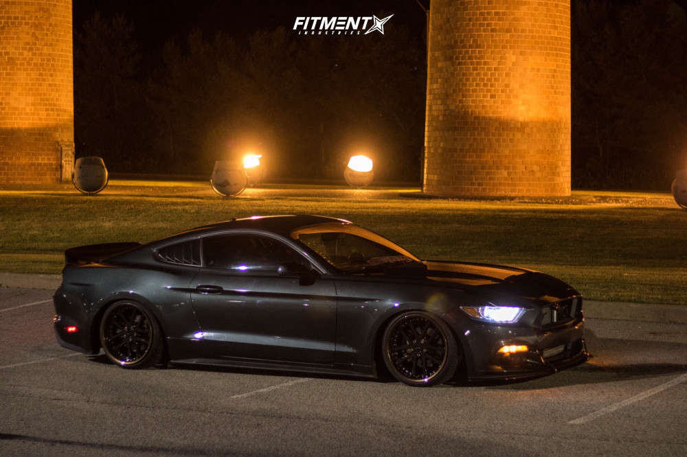 2016 Ford Mustang EcoBoost Premium with 19x9 Weds Lxz and Achilles ...