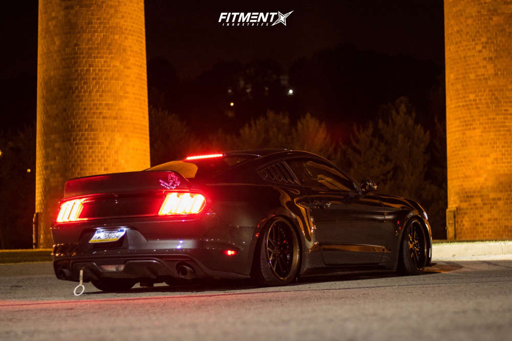 2016 Ford Mustang EcoBoost Premium with 19x9 Weds Lxz and Achilles ...