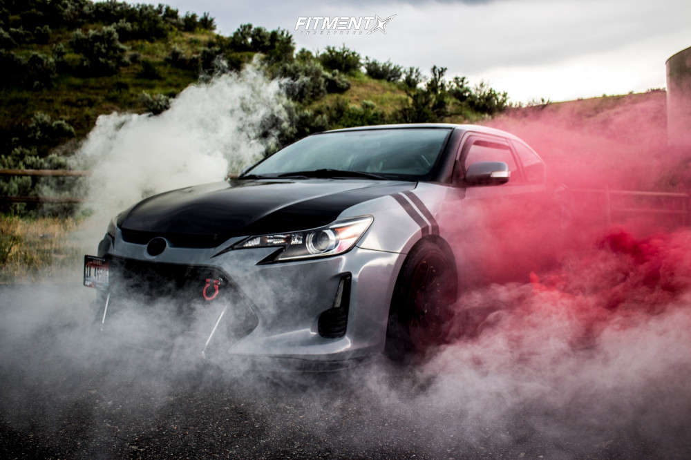 2014 Scion TC Base with 18x9.5 Aodhan Ds07 and Nankang 225x35 on ...