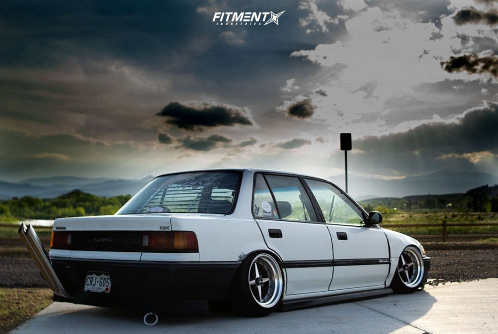 1989 Honda Civic DX with 15x9 Work Equip 01 and Toyo Tires 195x45 on ...