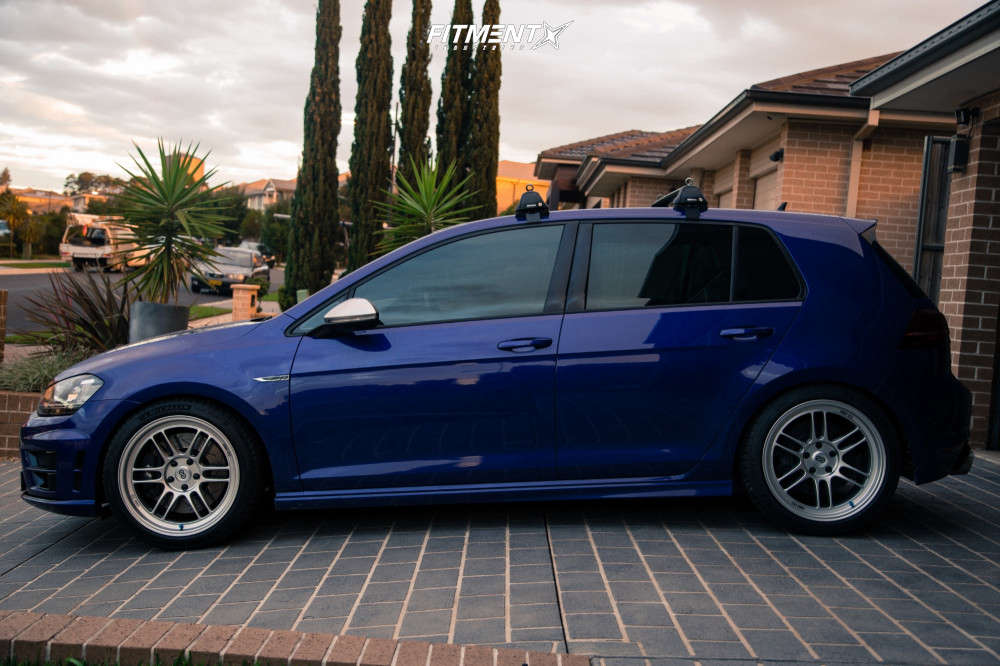 2017 Volkswagen Golf R Base with 18x9 Enkei RPF1 and Michelin 235x40 on ...
