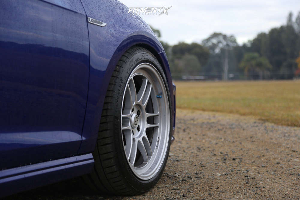 2017 Volkswagen Golf R Base with 18x9 Enkei RPF1 and Michelin 235x40 on ...