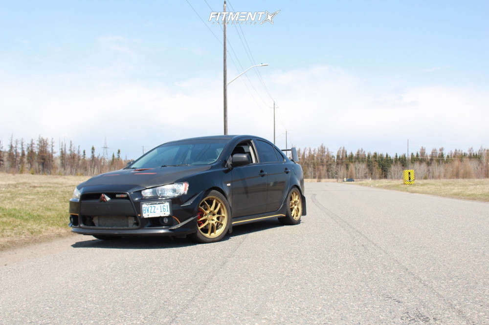 2009 Mitsubishi Lancer Ralliart with 18x8 Enkei Pf01 and Sailun 245x40 ...