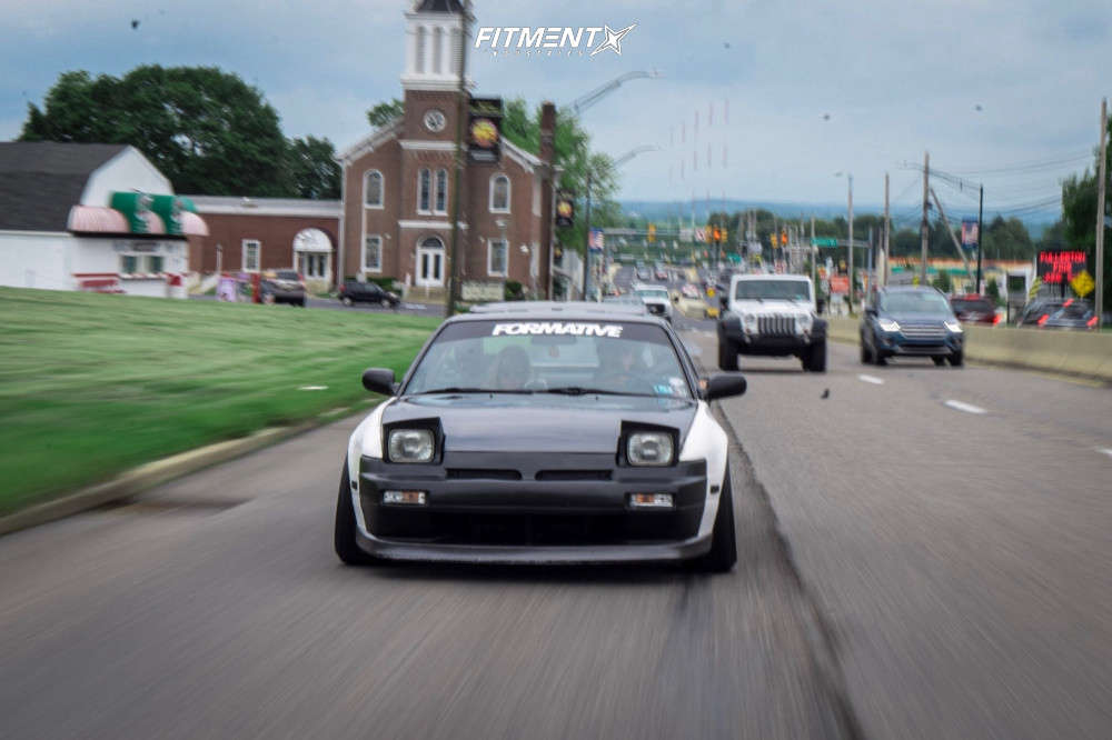 1993 Nissan 240SX SE with 17x9 Square G6 and Federal 215x40 on ...