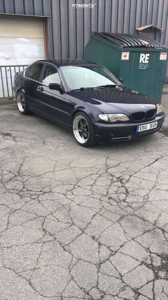 2002 BMW 330xi Base with 18x8.5 ESR SR04 and Aptany 235x40 on Lowering ...