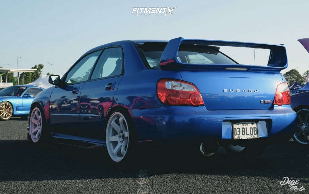 2003 Subaru WRX STI Base with 18x9.5 Rota Grid and Black Lion 225x40 on ...
