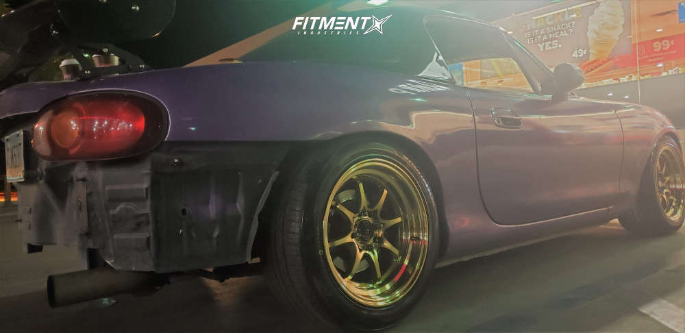 1999 Mazda Miata Base with 15x8 F1R F03 and Hankook 205x40 on Coilovers ...