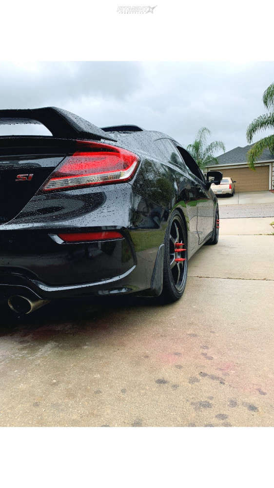2015 Honda Civic Si with 18x8 Konig Backbone and Lexani 225x45 on ...