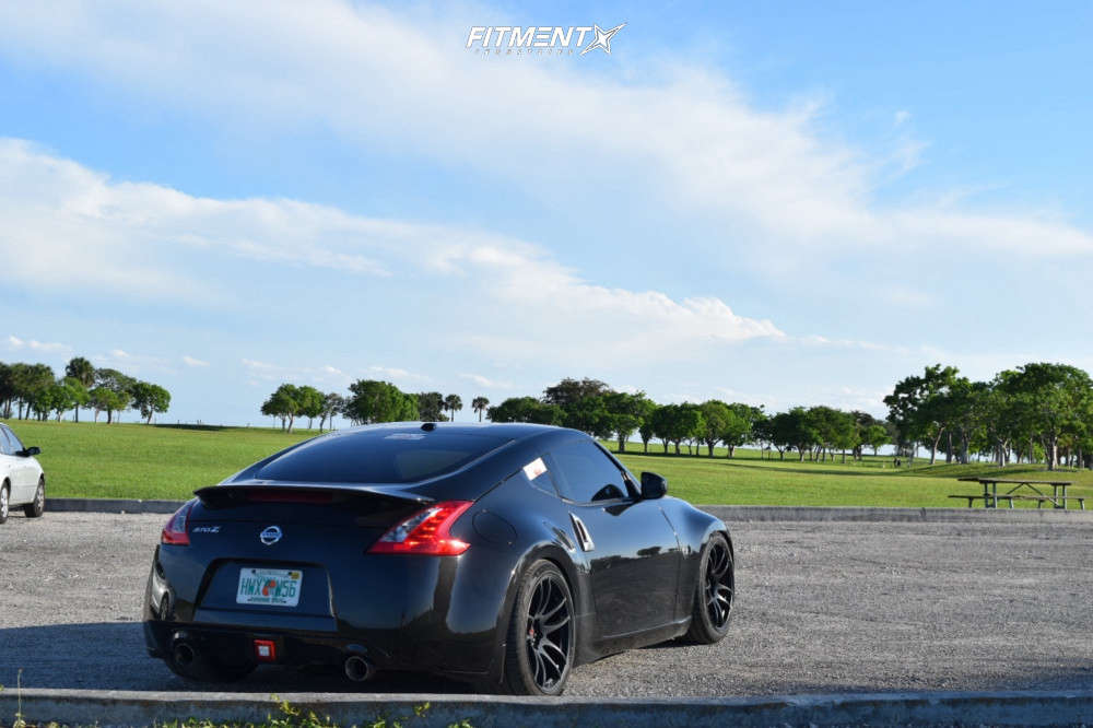 2013 Nissan 370Z Touring with 19x9.5 Work Emotion Cr Kiwami and Hankook 245x40 on Lowering ...