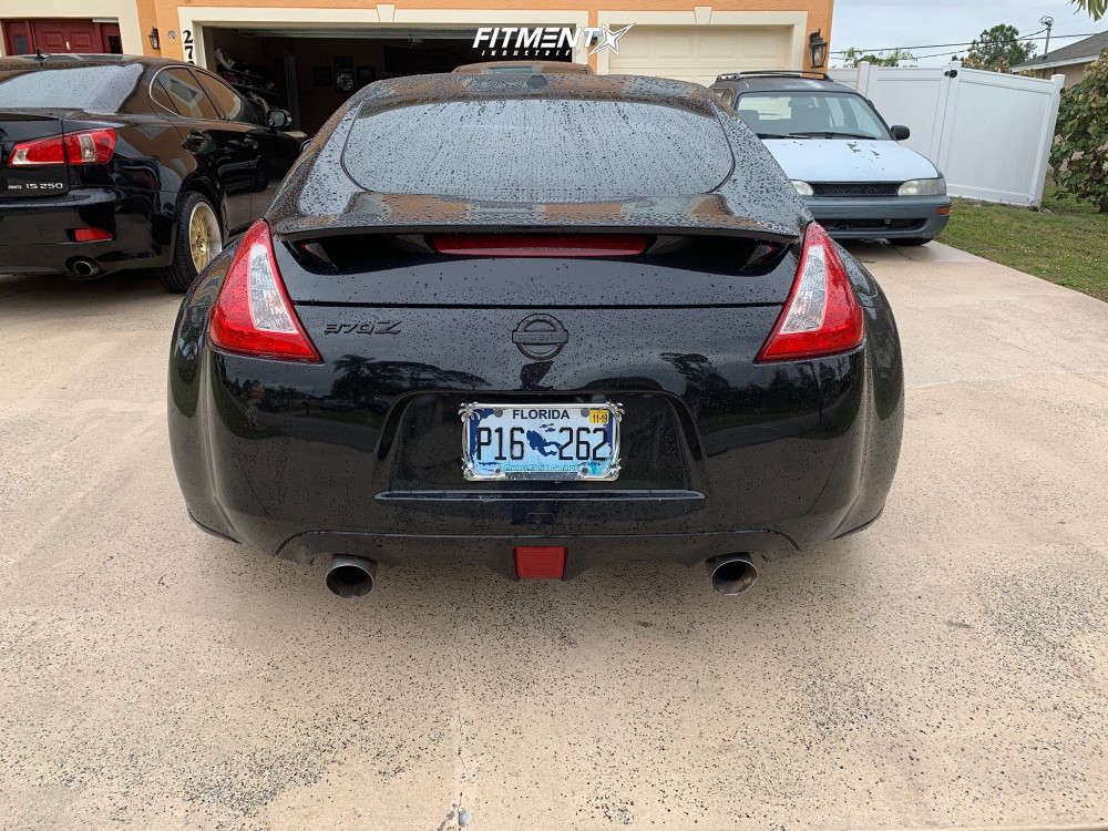 2013 Nissan 370Z Touring with 19x9.5 Work Emotion Cr Kiwami and Hankook 245x40 on Lowering ...