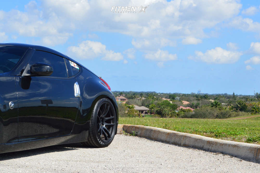 2013 Nissan 370Z Touring with 19x9.5 Work Emotion Cr Kiwami and Hankook 245x40 on Lowering ...