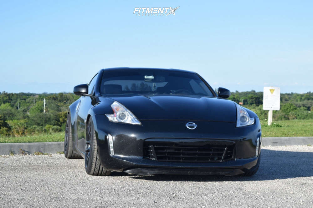 2013 Nissan 370Z Touring with 19x9.5 Work Emotion Cr Kiwami and Hankook 245x40 on Lowering ...