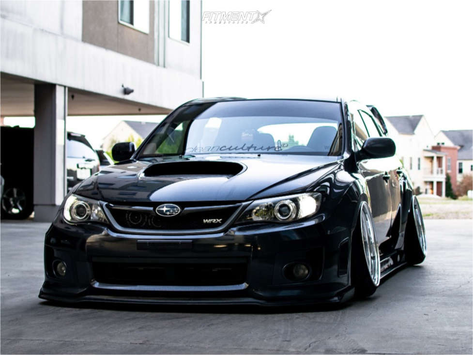 2011 Subaru WRX Base with 18x10 Work Meister S1 3p and Federal 225x35 ...