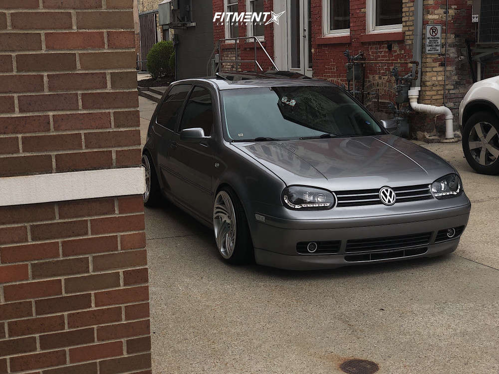 2003 Volkswagen GTI Base with 18x9.5 WatercooledIND Sb10 and Venezia ...