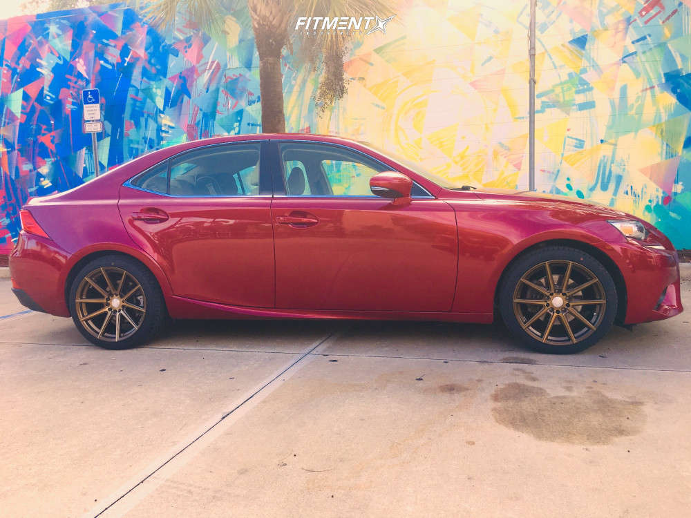 2014 Lexus IS250 Base with 18x8.5 F1R F27 and Hankook 225x40 on Stock ...