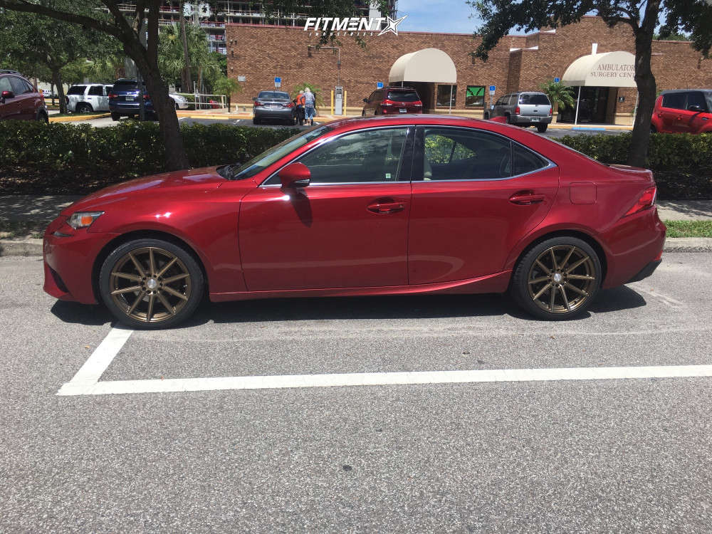 2014 Lexus IS250 Base with 18x8.5 F1R F27 and Hankook 225x40 on Stock ...