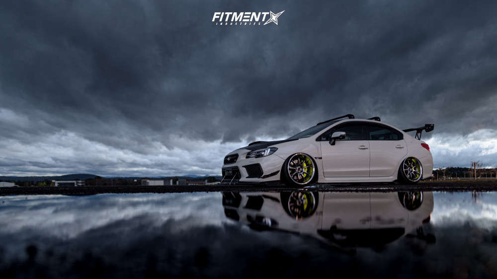 2018 Subaru WRX STI Type RA with 19x10.5 Work Emotion D9r and Nitto ...