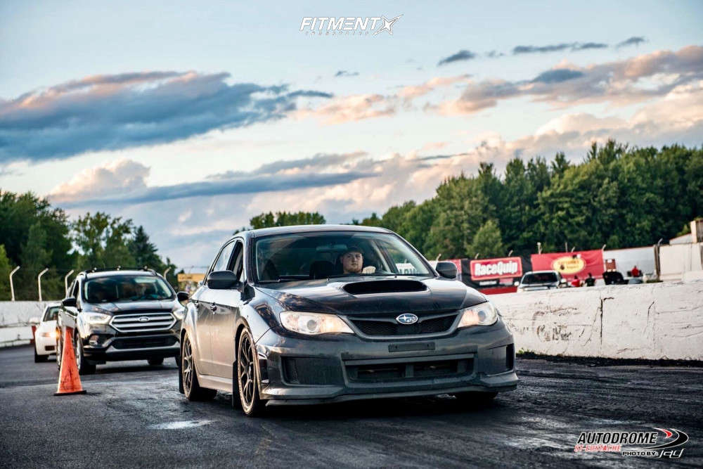 2012 Subaru WRX STI Base with 17x7.5 Enkei M52 and Firestone 245x45 on ...