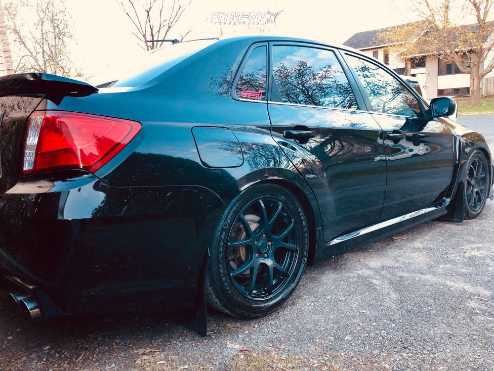 2012 Subaru WRX STI Base with 17x7.5 Enkei M52 and Firestone 245x45 on ...