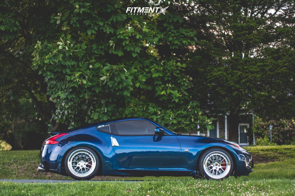 2013 Nissan 370Z Base with 19x9.5 Aodhan DS06 and Hankook 245x35 on Coilovers | 720852 | Fitment ...