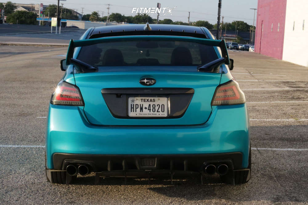 2015 Subaru WRX STI Base with 18x9 Work Varianza and Michelin 245x40 on ...