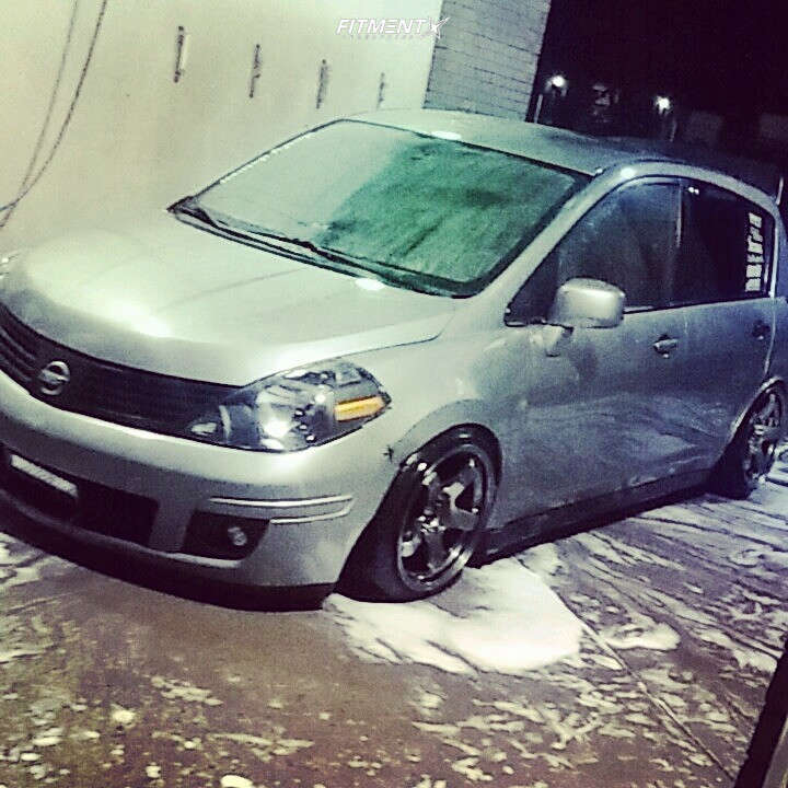 2007 Nissan Versa SL with 17x9.5 Rota P45r and Achilles 195x40 on ...