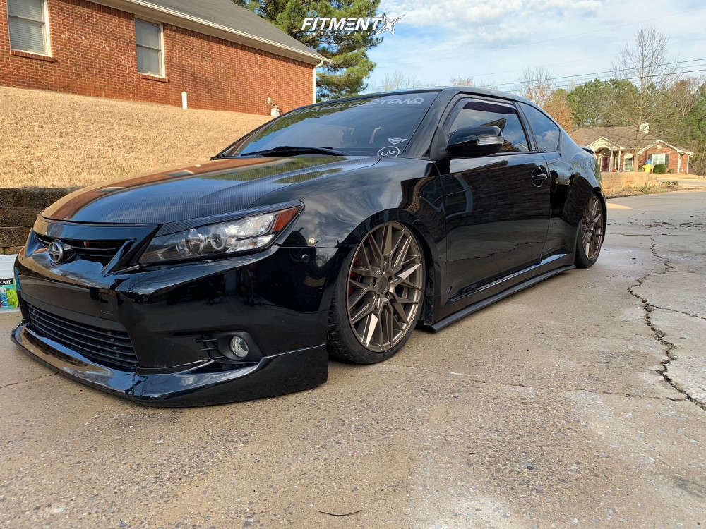 2012 Scion TC Base with 19x8.5 Niche Gamma and Toyo Tires 235x35 on Air ...