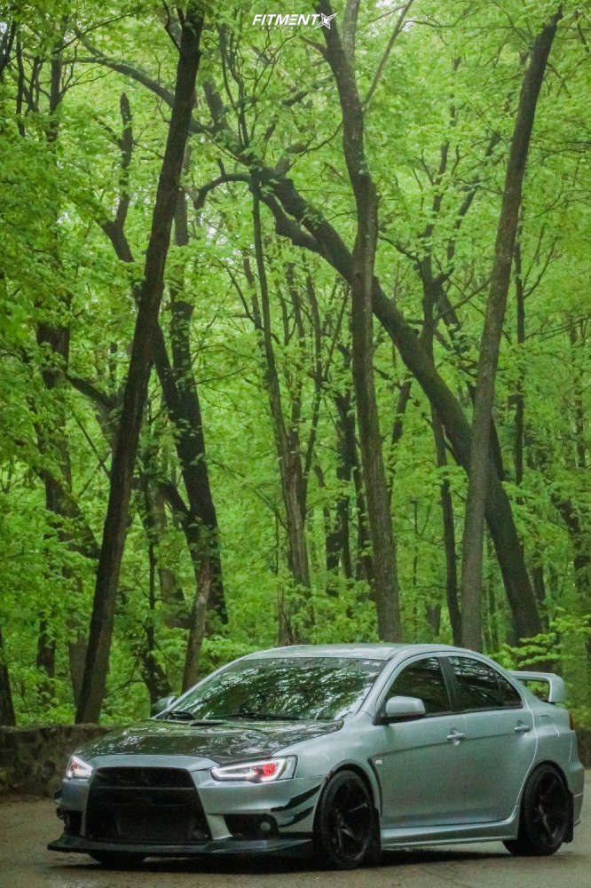 2013 Mitsubishi Lancer Evolution GSR with 18x9 Enkei Kojin and Hankook ...