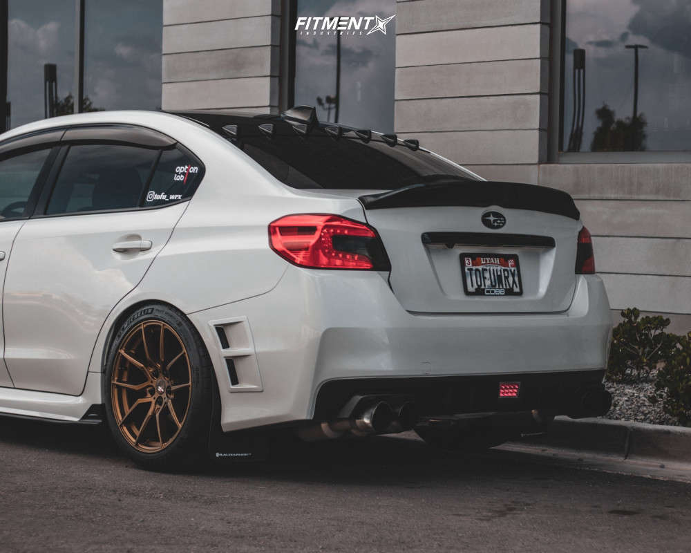 2017 Subaru WRX Premium with 18x9.5 Option Lab R716 and Michelin 265x35 ...