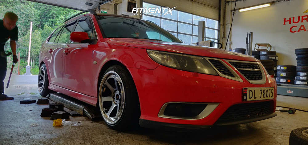 2007 Saab 9-3 Aero with 18x9.5 Klutch SLC2 and Federal 225x40 on ...
