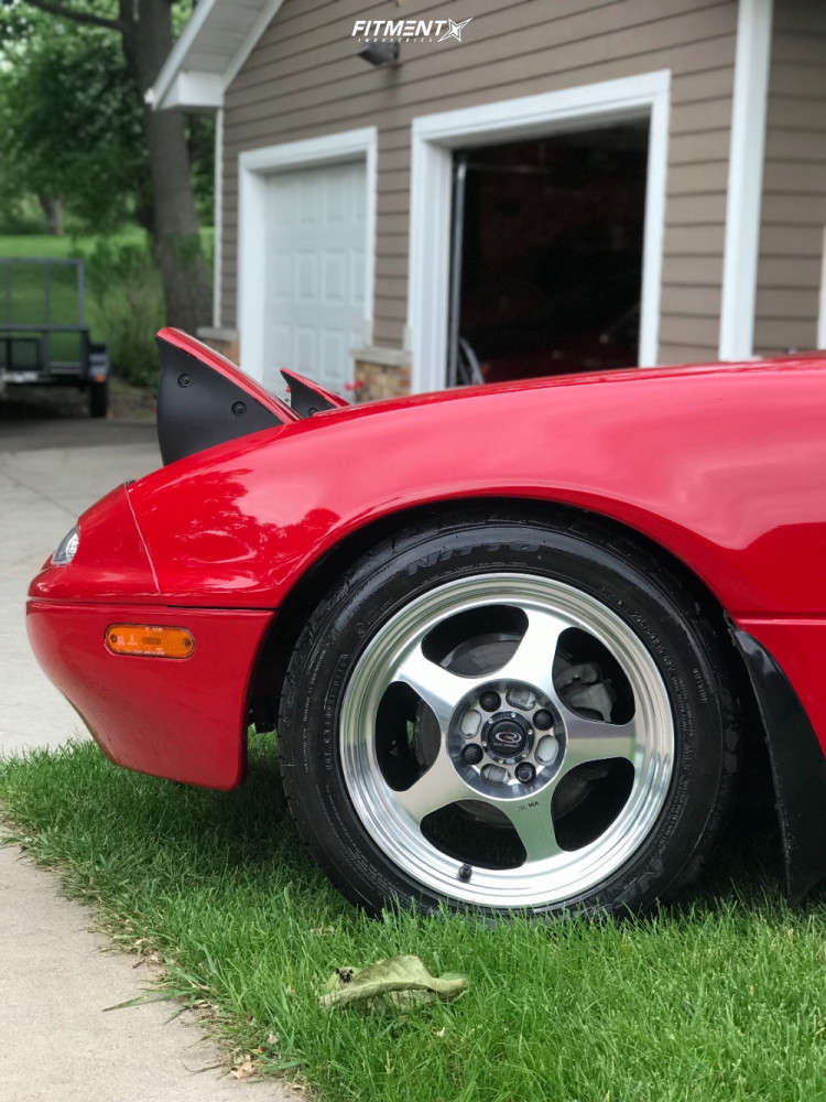 1992 Mazda MX-5 Miata Base with 15x7 Rota Slipstreams and Nitto 205x50 ...