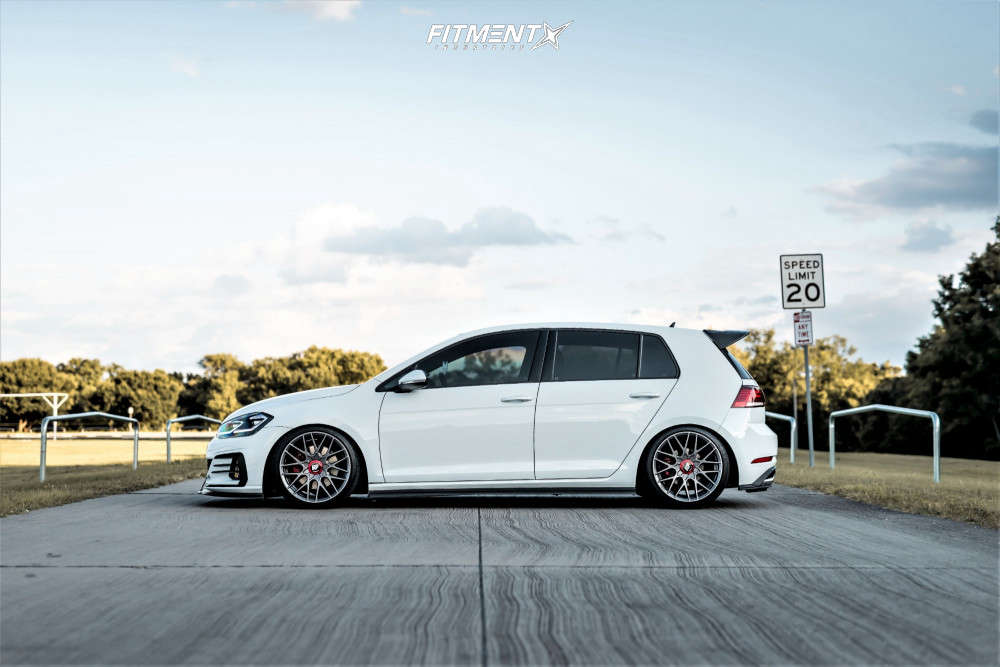 2018 Volkswagen GTI S with 18x8.5 Rotiform Rse and Federal 225x35 on ...