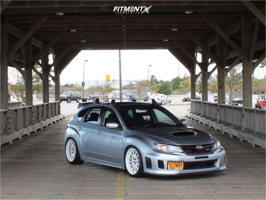 2014 Subaru WRX Base with 18x9.5 Enkei Nt03 and Bridgestone 265x35 on ...