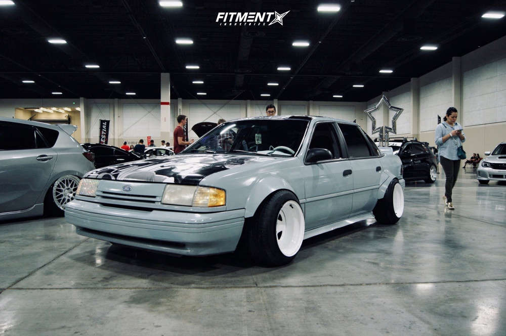 1993 Ford Tempo GL with 15x10 Cragar Soft 8 and Kumho 185x45 on Stock ...