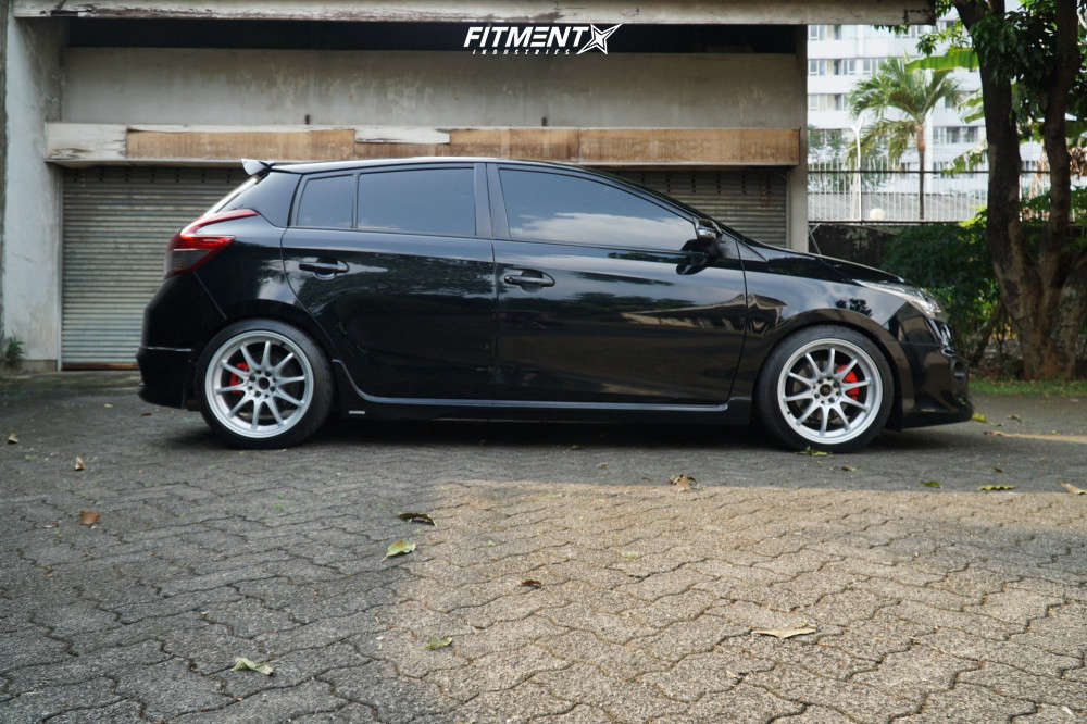 2015 Toyota Yaris SE with 17x7.5 Volk Ce28n and Accelera 205x45 on ...