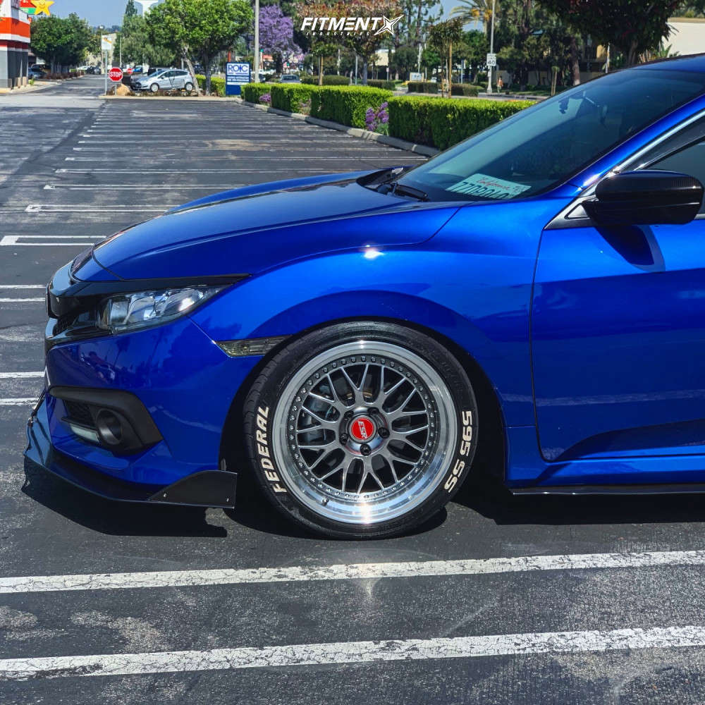 2017 Honda Civic EX with 18x9.5 ESR Sr01 and Federal 225x40 on ...
