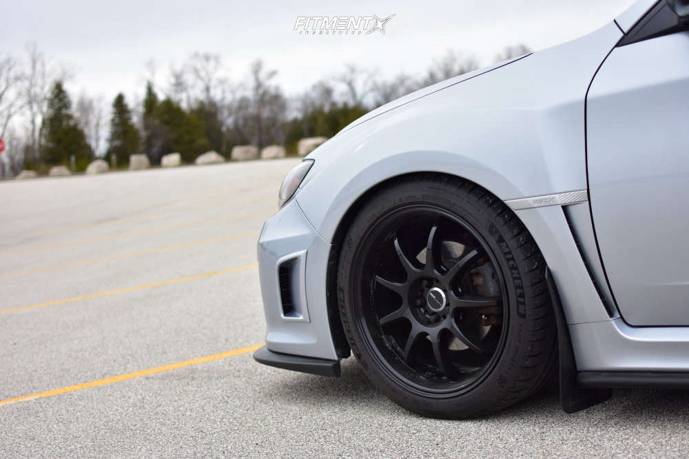 2013 Subaru WRX Limited with 18x8.5 Work Emotion D9r and Michelin 245x40 on Coilovers | 725045 ...