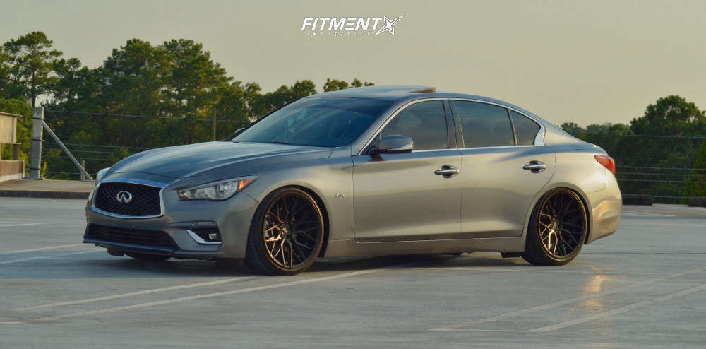 2018 INFINITI Q50 Luxe with 20x10.5 Niche Gamma and Land Golden 255x35 ...