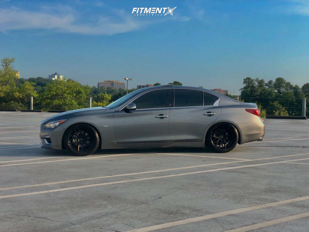2018 INFINITI Q50 Luxe with 20x10.5 Niche Gamma and Land Golden 255x35 ...