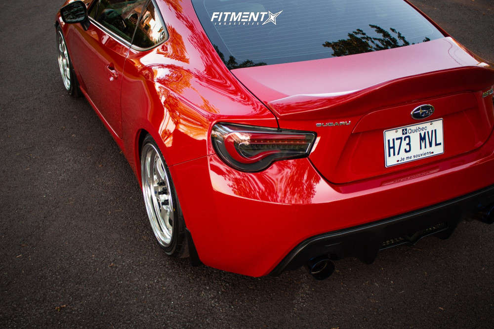 2014 Subaru BRZ Sport-tech with 18x9 Work Meister S1 3P and Firestone ...