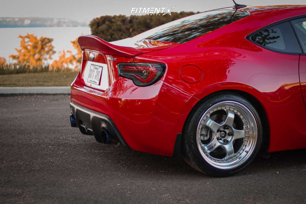 2014 Subaru BRZ Sport-tech with 18x9 Work Meister S1 3P and Firestone ...