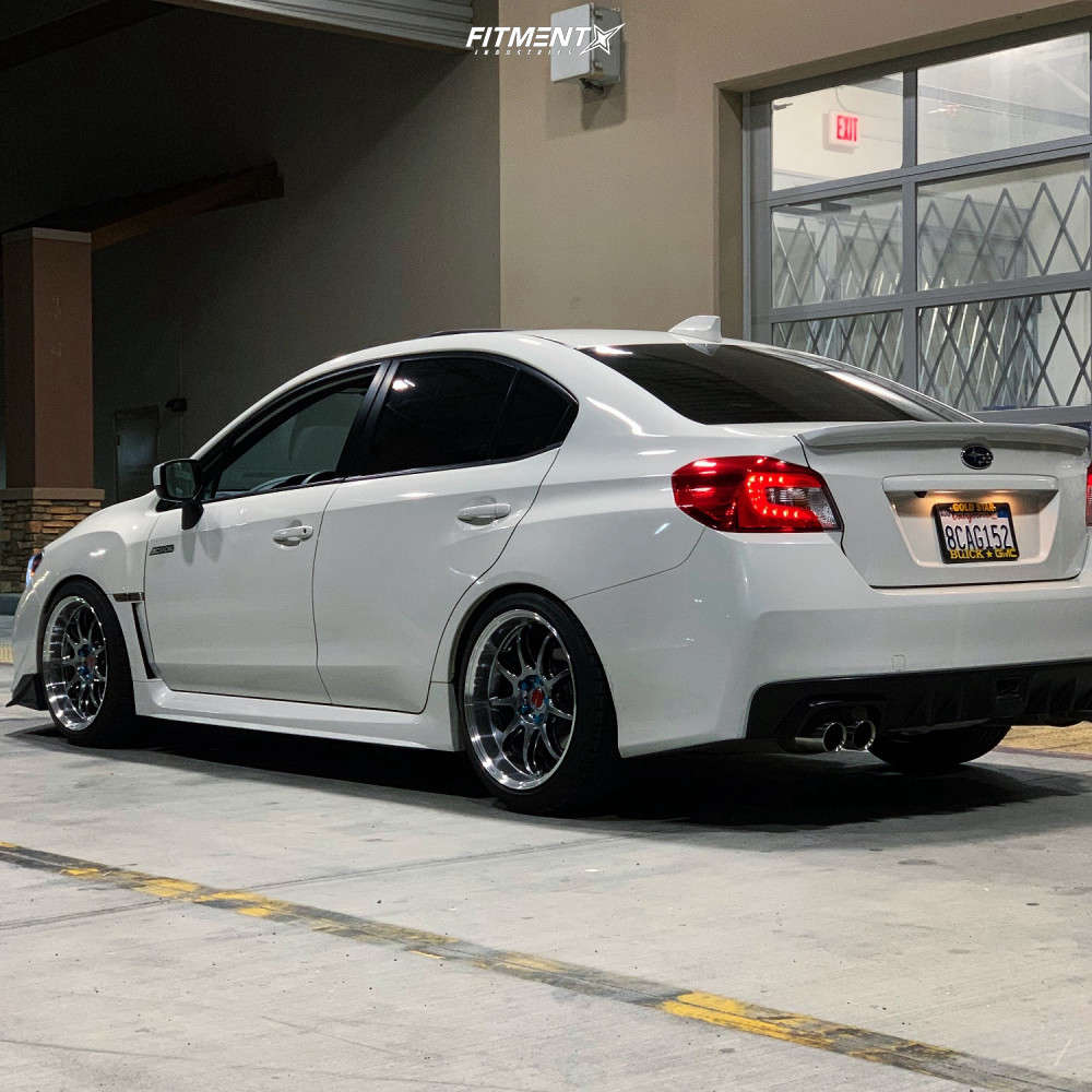 2017 Subaru WRX Limited with 18x9.5 Work D9r and Sumitomo 245x35 on ...