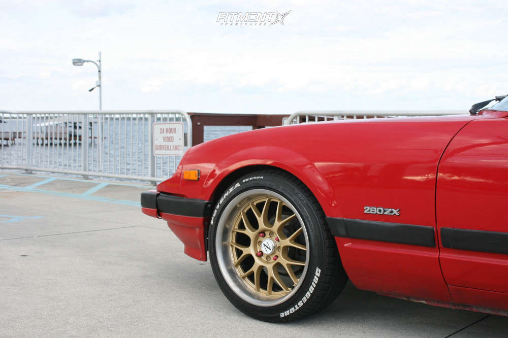 1982 Nissan 280ZX Base with 17x9 Work Zistance W10m and Bridgestone ...