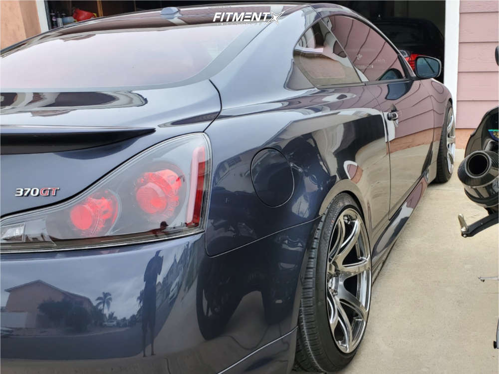 2008 INFINITI G37 Sport with 19x9.5 Work Emotion T7r and Nankang 245x40 ...