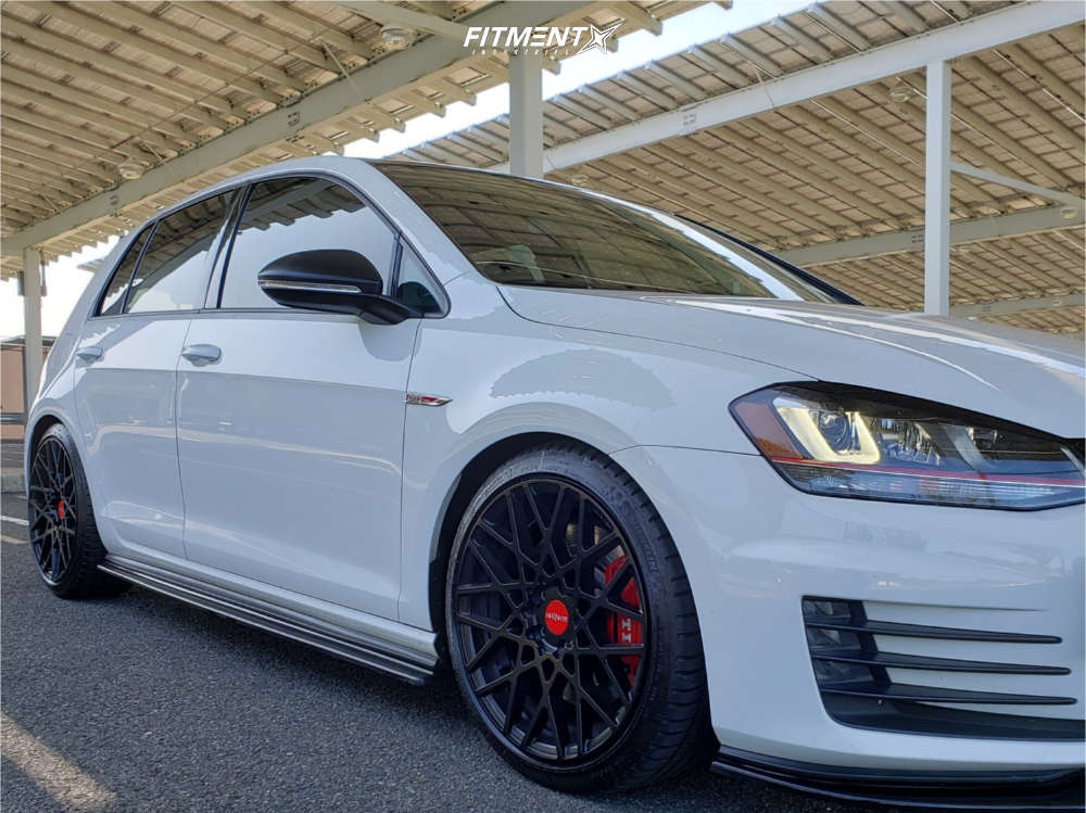 2017 Volkswagen GTI SE with 18x8.5 Rotiform Blq and Michelin 225x40 on ...