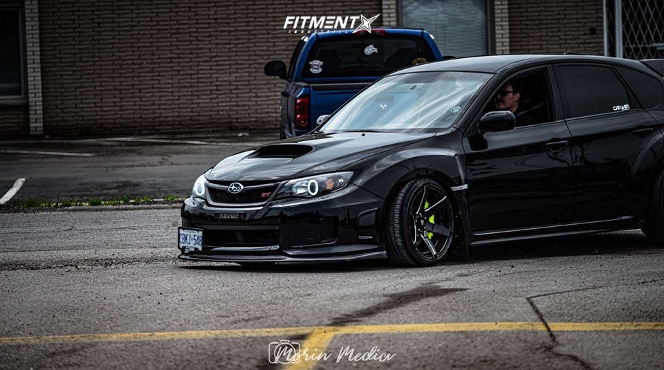 2011 Subaru WRX STI Base with 18x9.5 Cosmis Racing S1 and Hankook ...