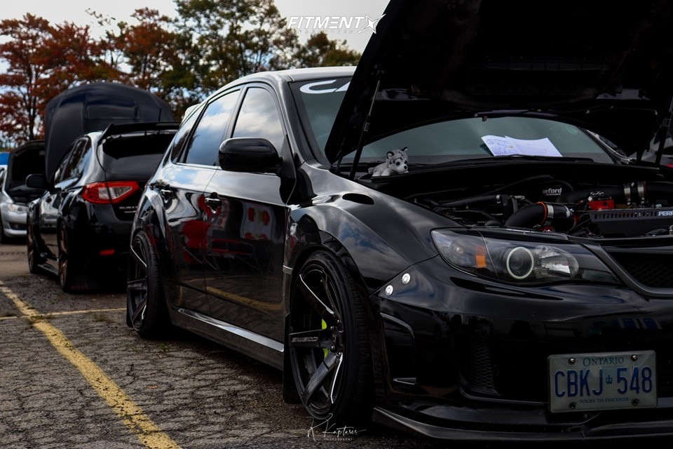2011 Subaru WRX STI Base with 18x9.5 Cosmis Racing S1 and Hankook ...