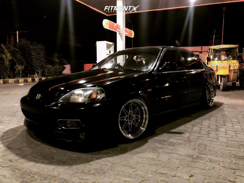 2000 Honda Civic EX with 17x10 Work Equip 03 and Dunlop 205x45 on ...