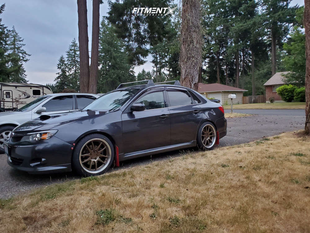 2009 Subaru WRX WRX with 18x8.5 Aodhan DS02 and Federal 225x40 on ...